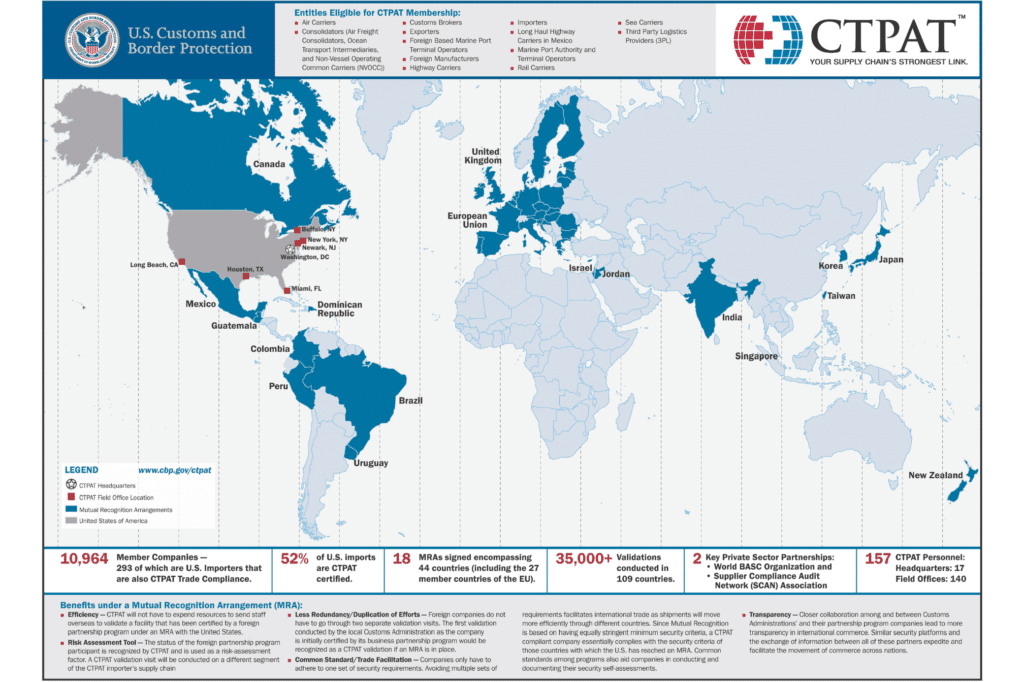 2024 CTPAT Global Presence Map - CTPAT: Customs Trade Partnership ...